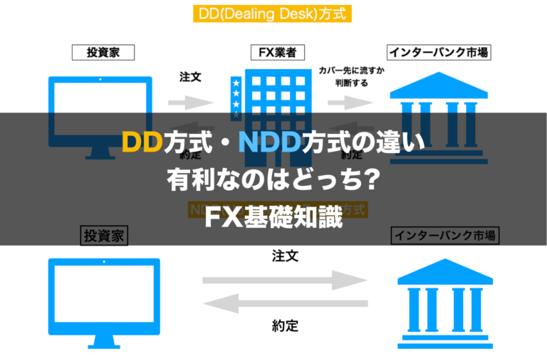 DD方式・NDD方式の違い|有利なのはどっち?FX基礎知識